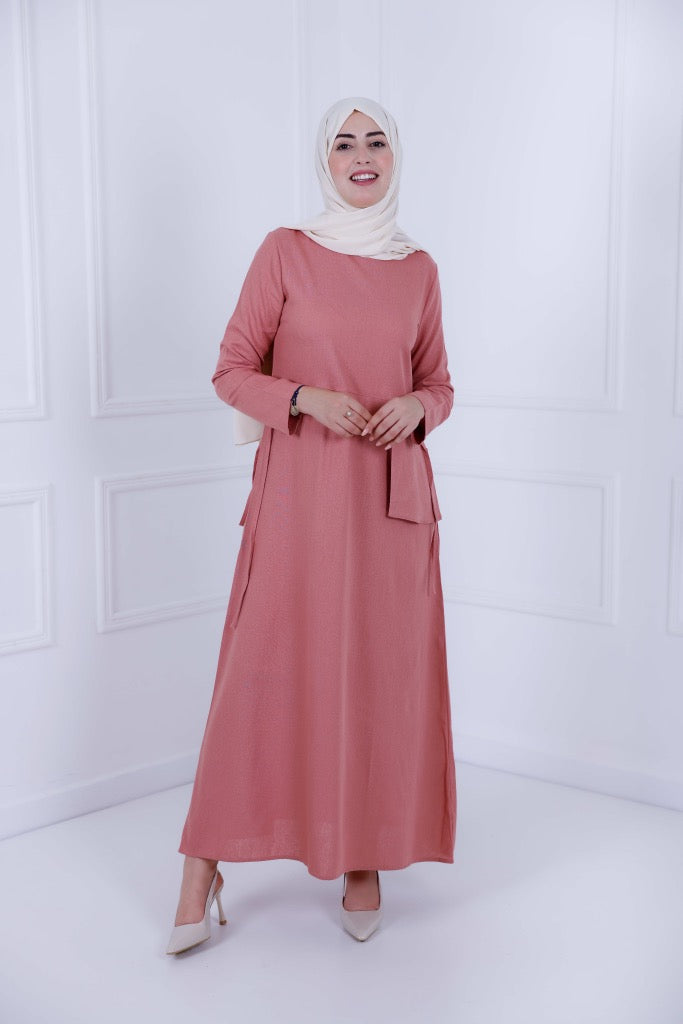A- Lenin Dress - dusty Pink – am Modest Clothing